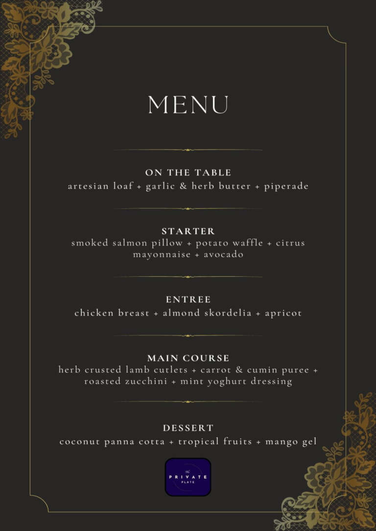 The Private Plate – Gold Coasts Private Dining Experience